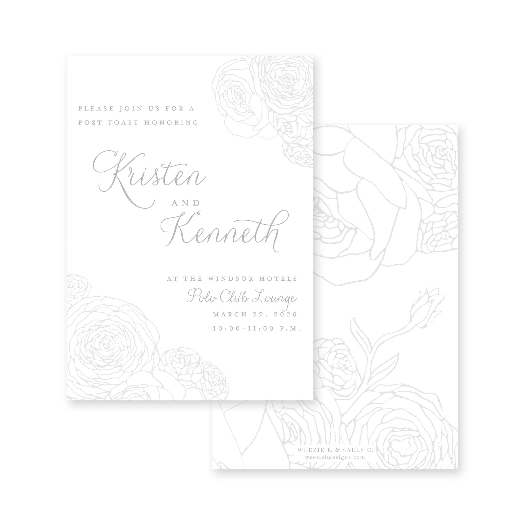 Shaw Post Toast Invitation – Miss Magee